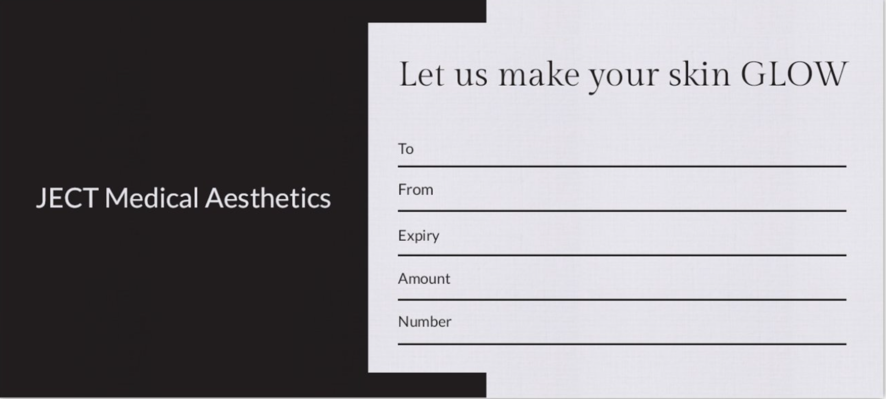 Ject Aesthetics Gift Card – Ject Medical Aesthetics